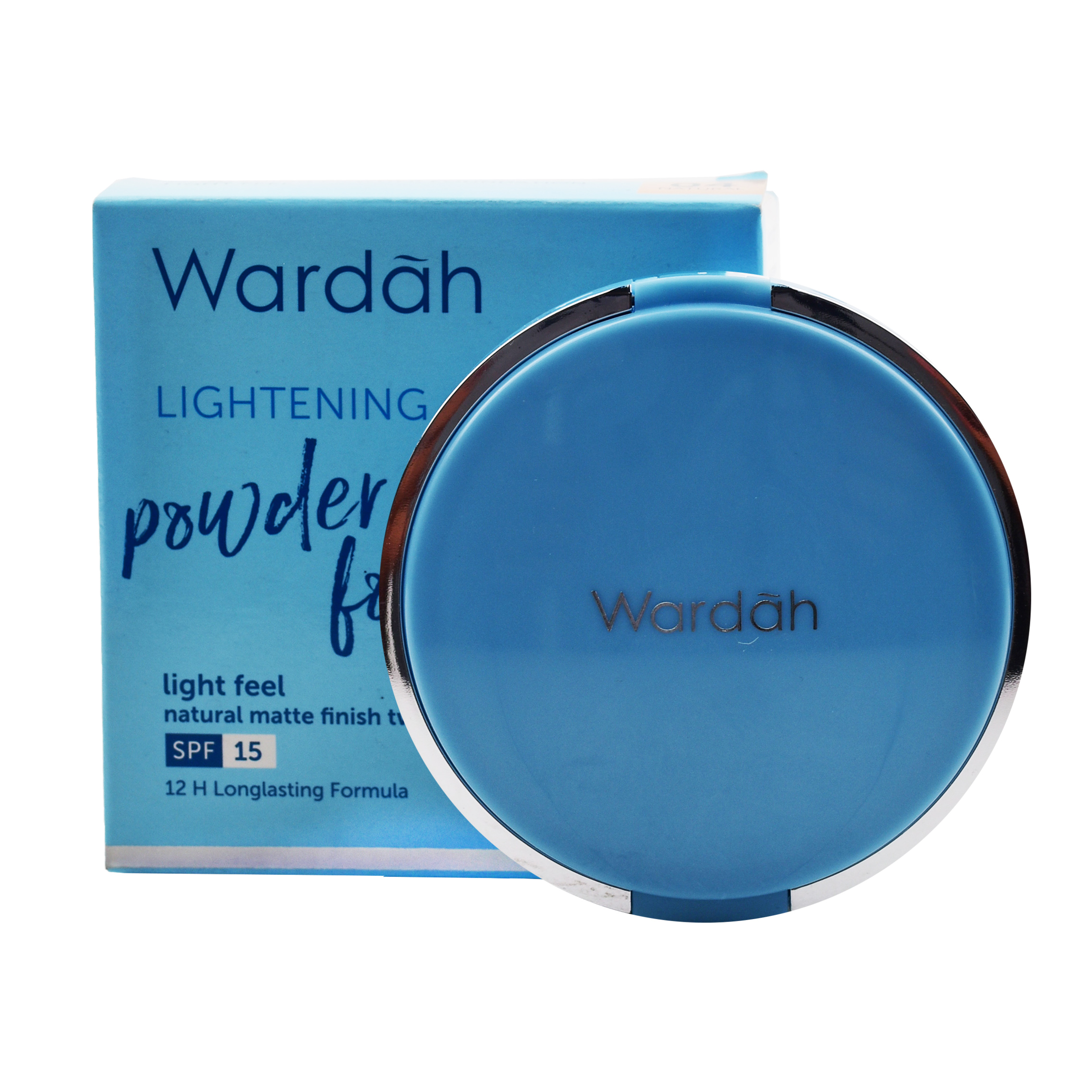 Wardah lightening powder foundation two way cake light feel 04 natural 12 gr Bormadago